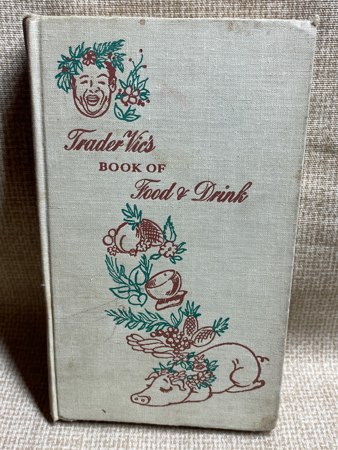 Vintage 1946 Rare Marked First Edition Trader Vics Book of Food and Drink Book/1946 Trader Vic's ...