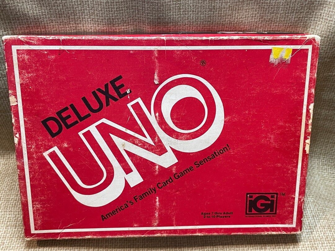 Vintage 1978 Deluxe UNO Card Game/uno Card Game/family Game - Etsy