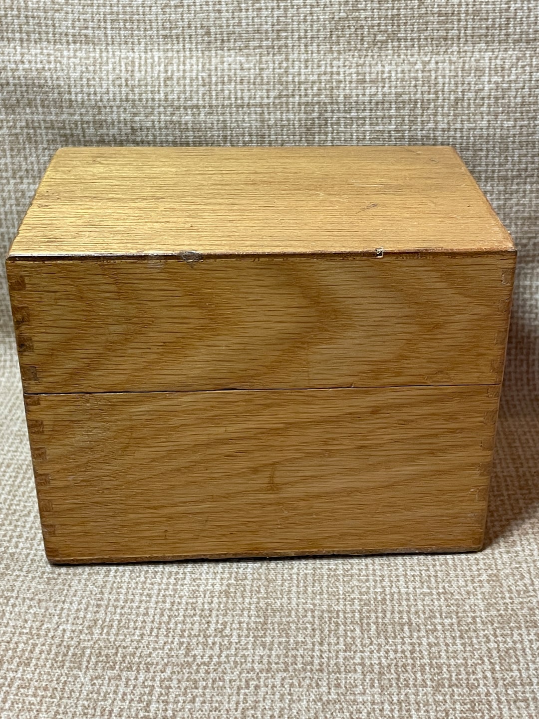 Vintage Wooden Recipe Box With Recipe Cards/dovetail /recipe Box/wooden Recipe Box/kitchen Decor ...