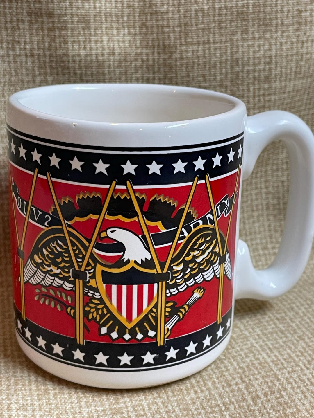 Vintage Continental Army Coffee Mug/army Coffee Mug/american Eagle ...