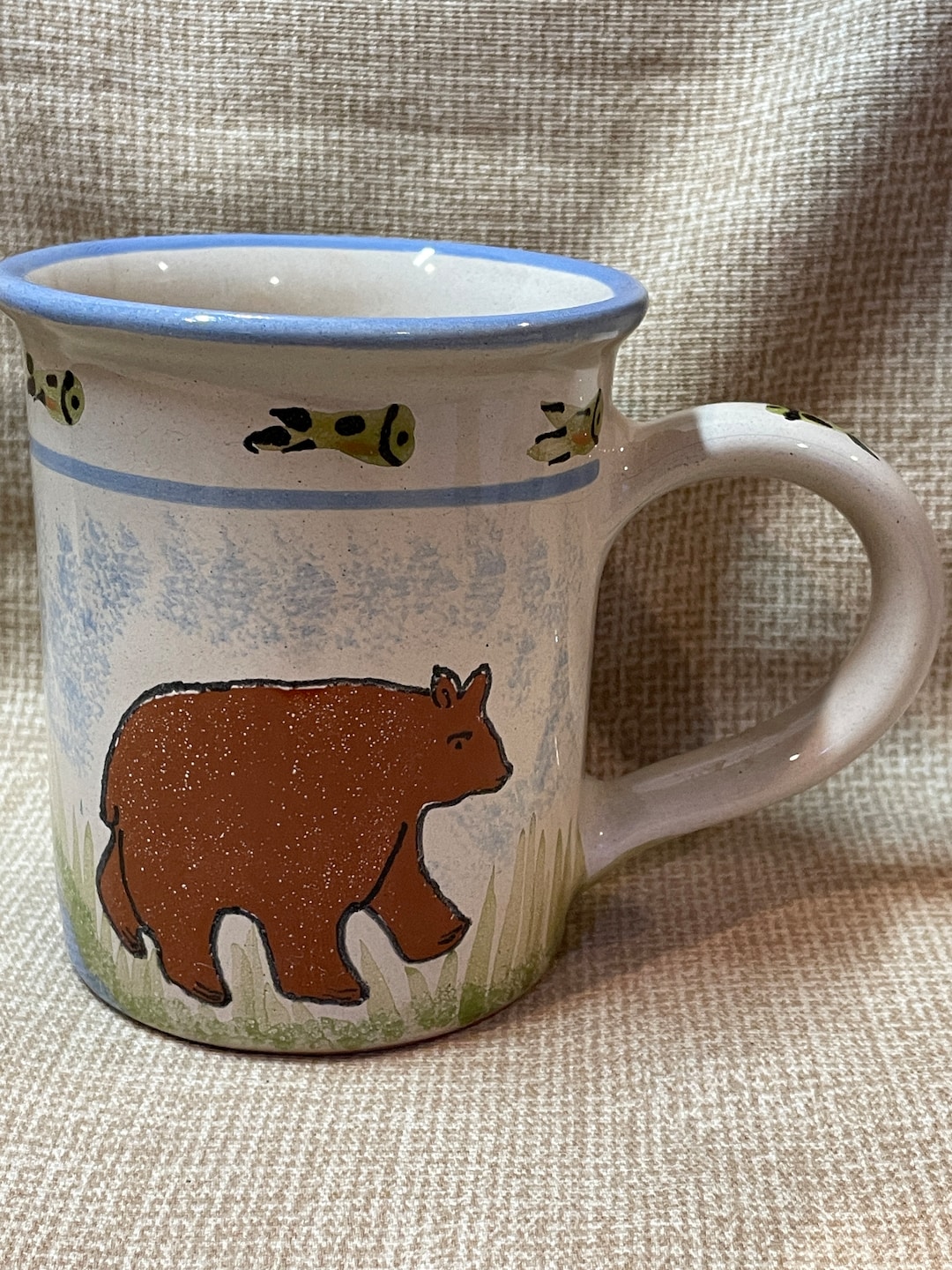 Vintage RARE Starbucks Hand Painted Bear Mug/made in Hungary/18 Oz Hand ...