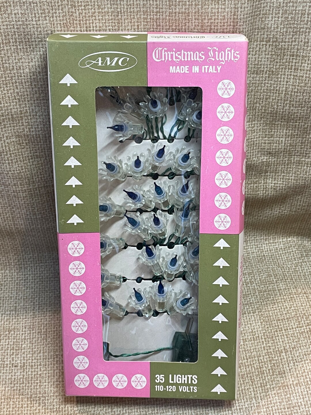 Vintage 60's AMC Christmas Lights/italian Flower Christmas Lights ...