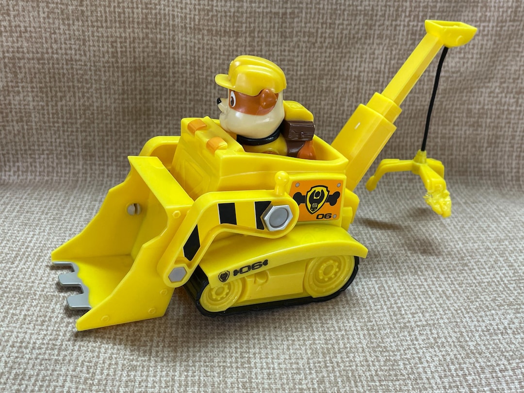 Vintage Paw Patrol Rubble Toys/rubble Dozer/rubble Figure/paw Patrol ...