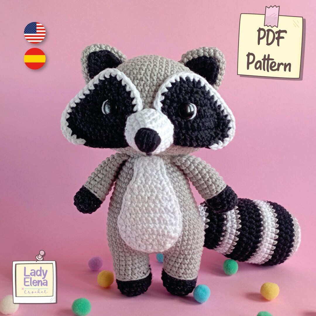 Amigurumi Pattern Tanuki the Raccoon - Etsy
