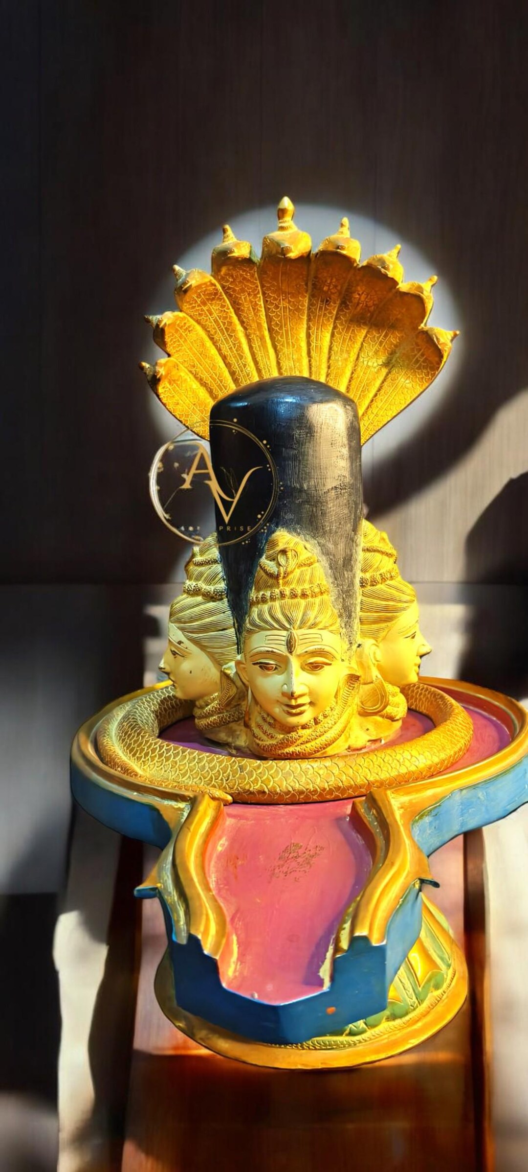 26 Inches Lord Shiva Lingam, Hindu Pooja Idol, Vasuki's Embrace & Shiva ...