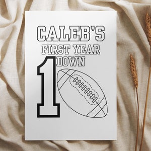 Do It Yourself Editable Canva Template, First Year Down, Birthday ...