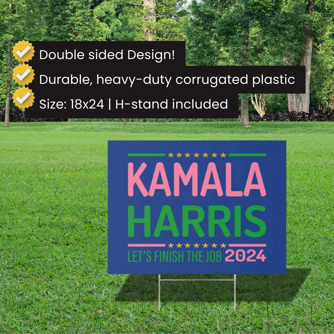 Kamala Harris for President 2024 Democratic Pink and Green Sorority ...