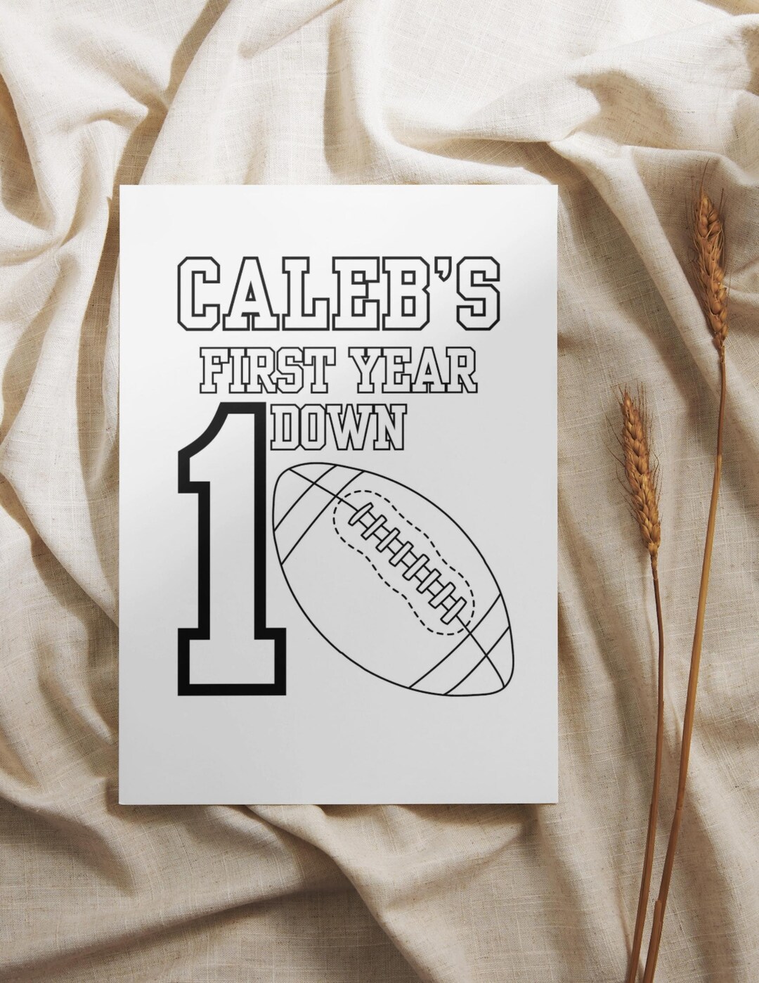 Do It Yourself Editable Canva Template, First Year Down, Birthday ...