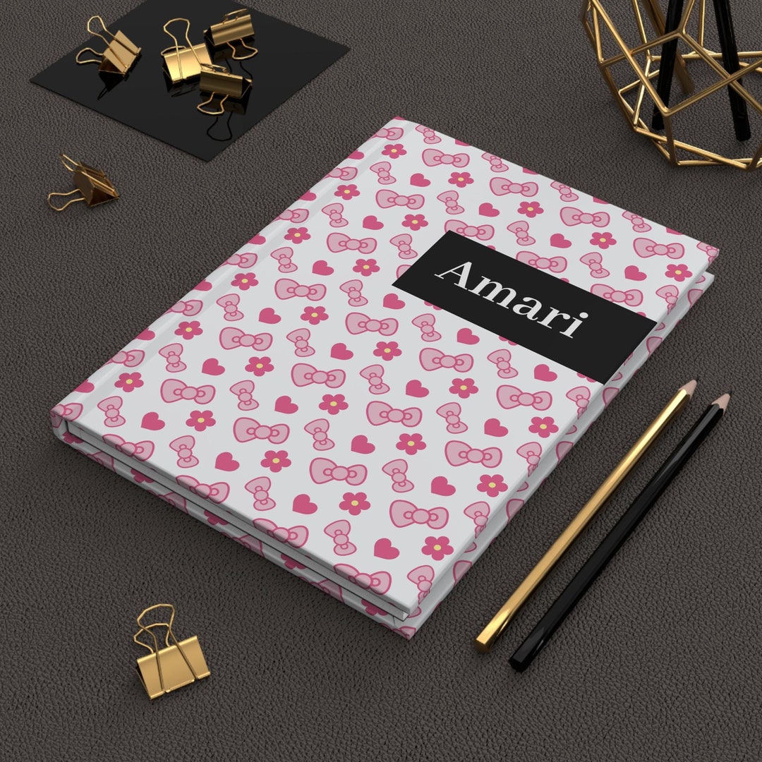 Personalized Hello Kitty Journal, Hardcover Notebook, Diary, Gift for ...