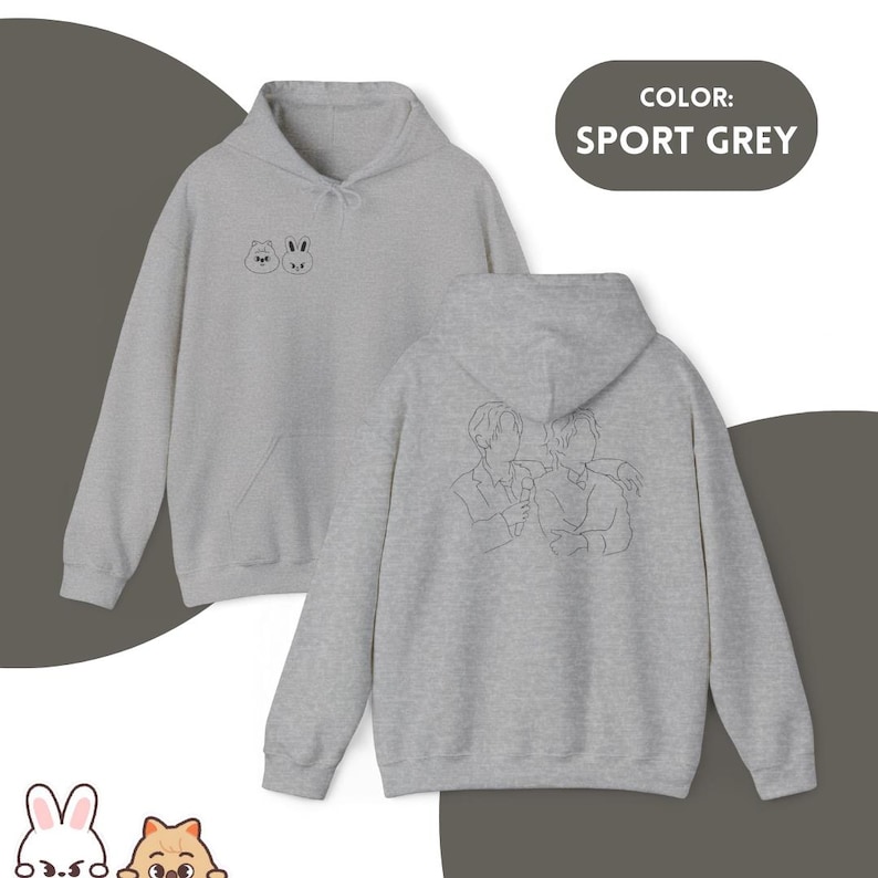Stray Kids MINSUNG Hoodie / Han Jisung and Lee Know / Han Quokka and ...