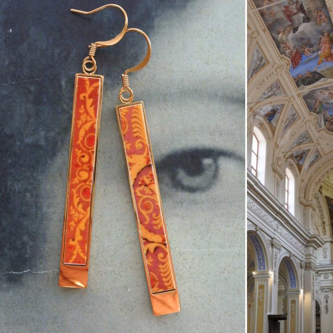 Atrio Earrings Matchstick Bar Corleone Chiesa San Martino Frescoes ...