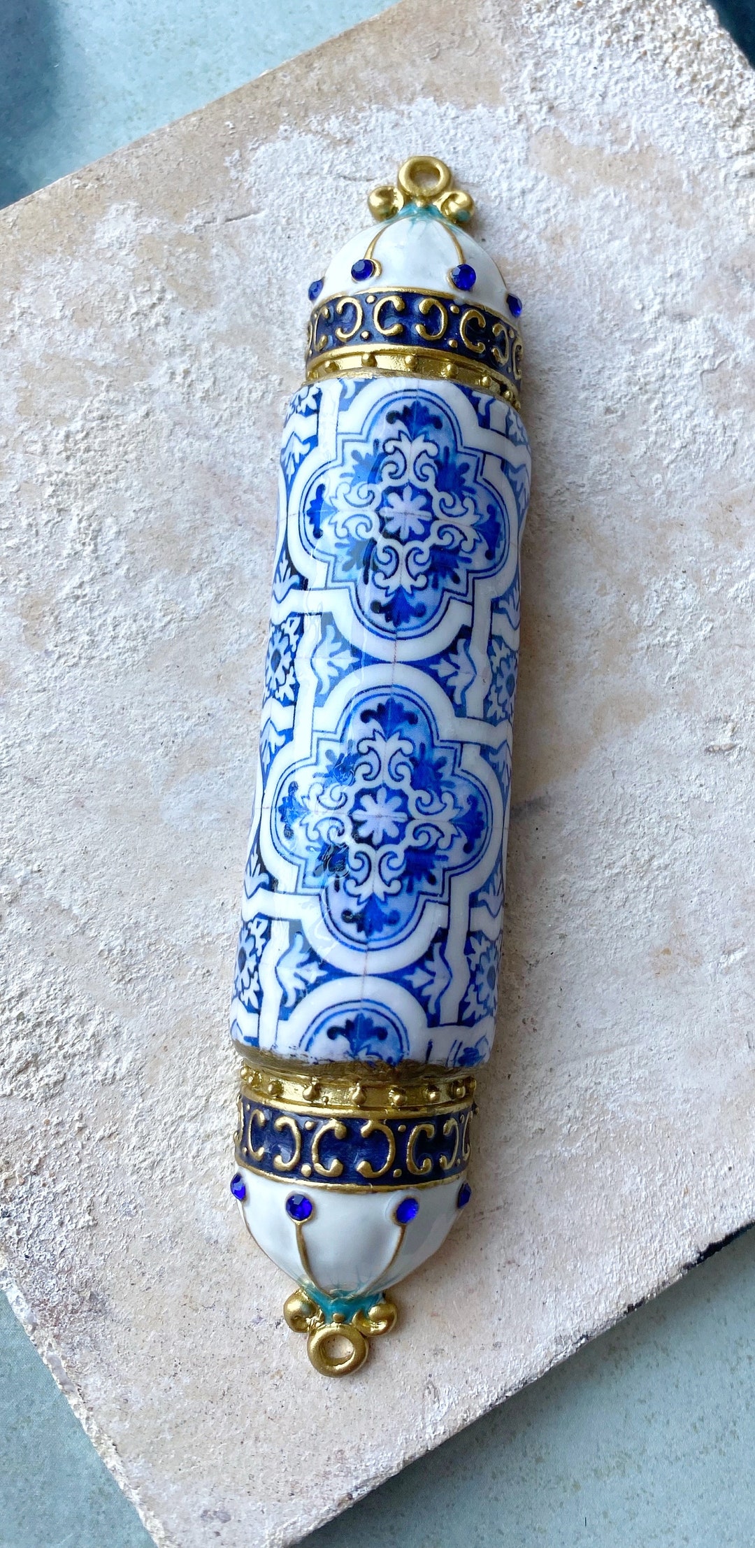 Mezuzah Case Atrio Tiles Portugal Antique Azulejo Israel Jew Jewish ...