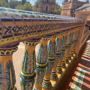 Spanish Tile Bangles Spain Bracelet Set Plaza De Espana Seville Tile ...