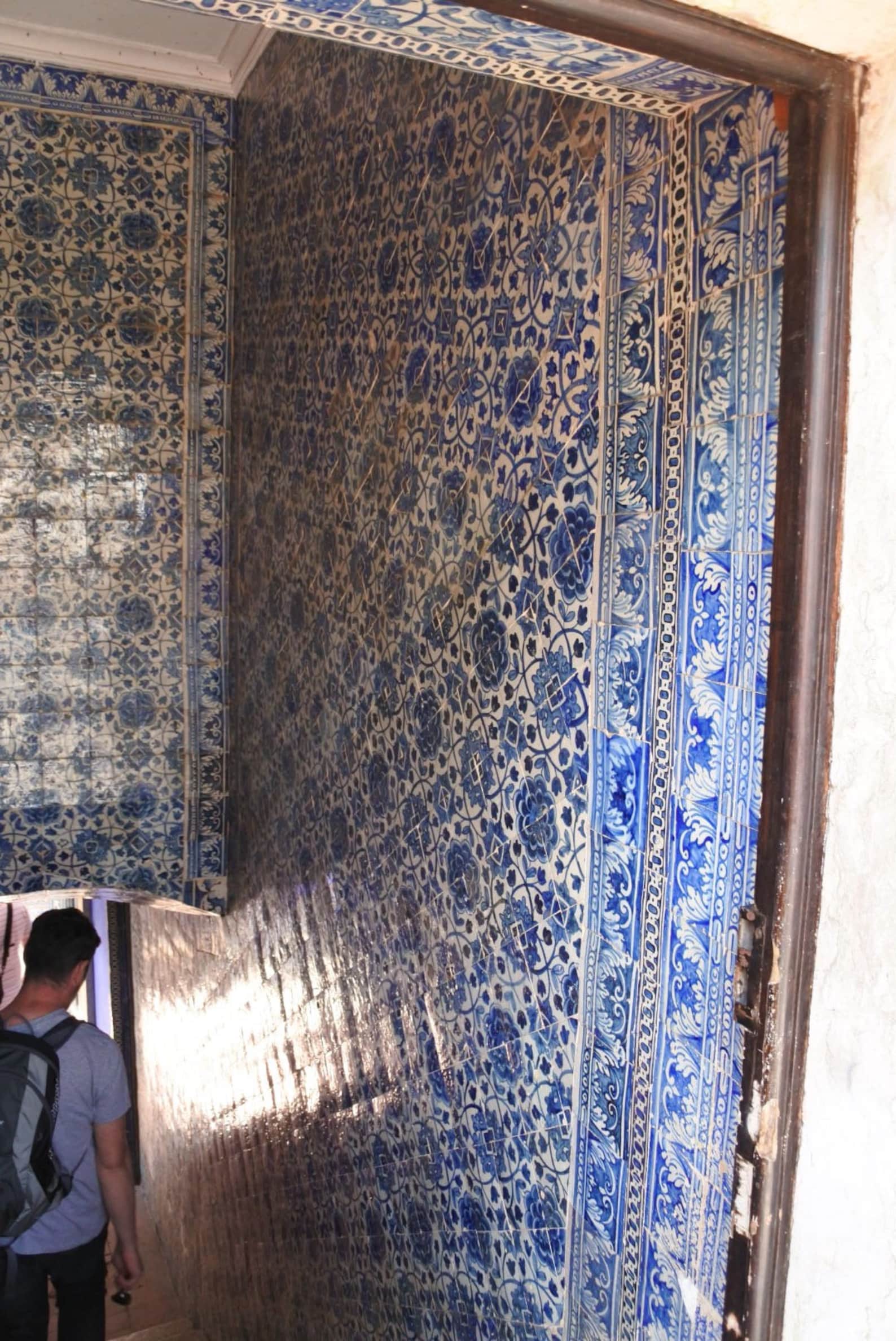 Atrio Ring Tile Portugal Stainless Steel Antique Azulejo the | Etsy