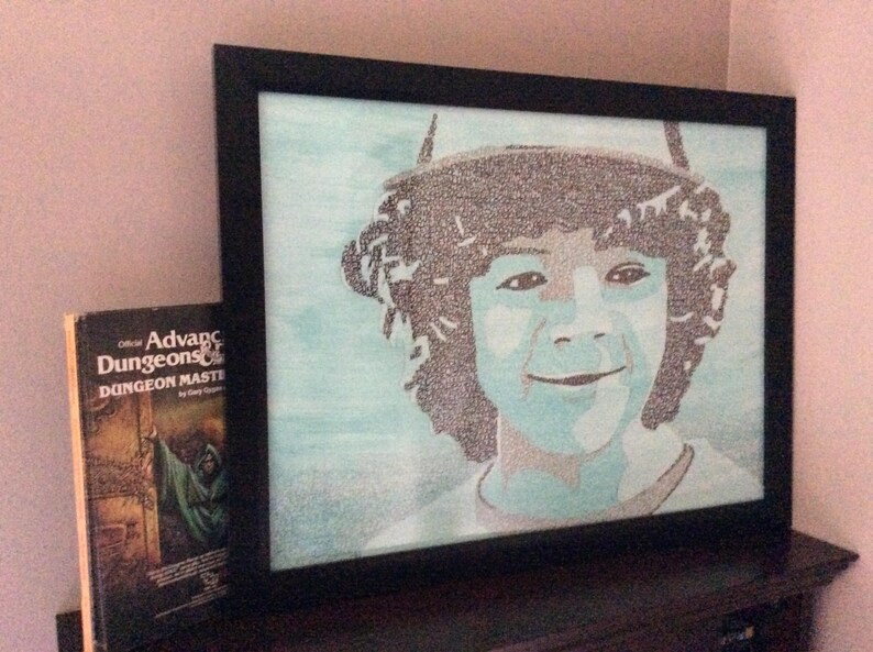 Dustin From Stranger Things Word Art Original Drawing - Etsy