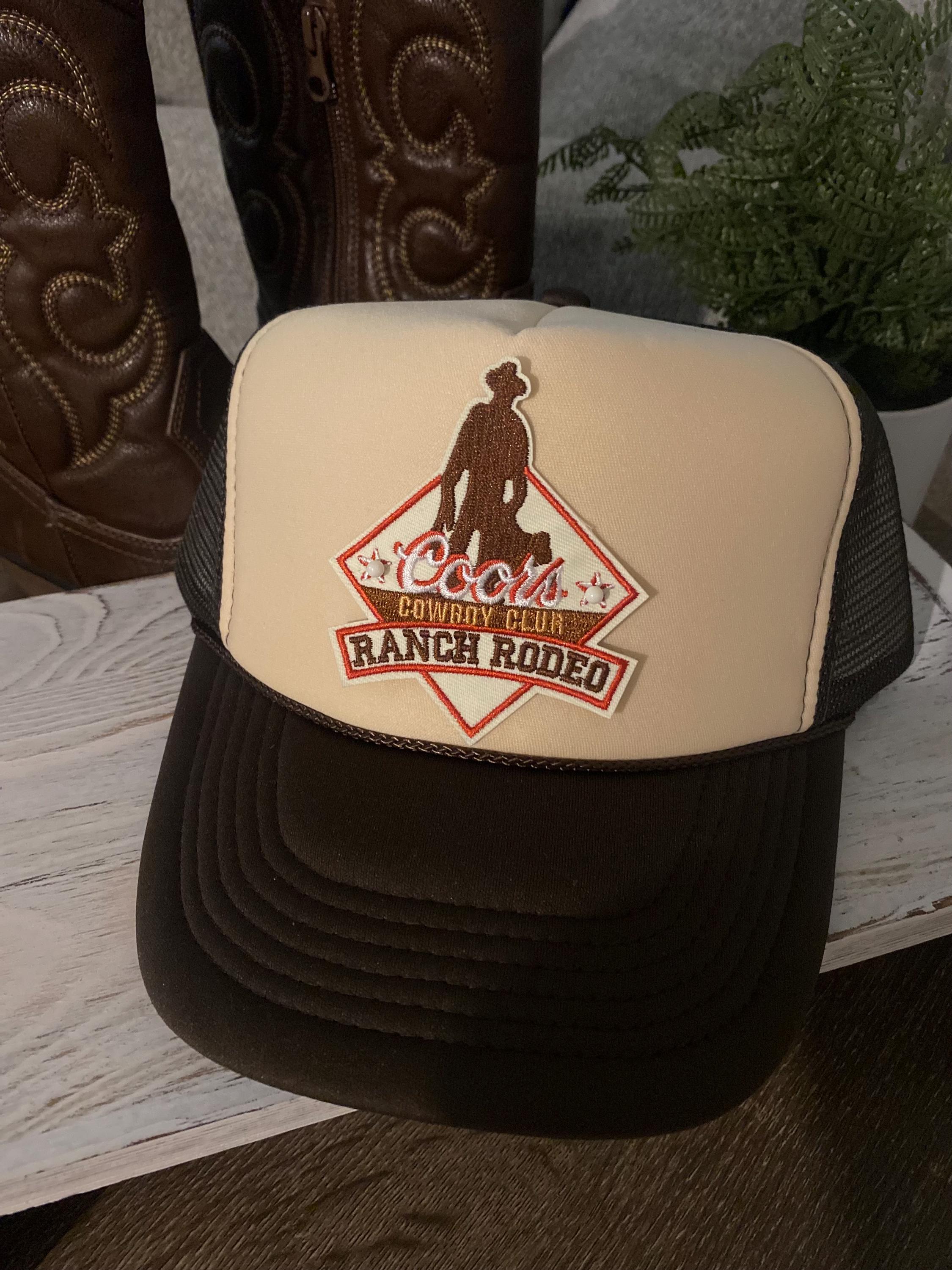Trucker Hat, Western Hat, Rodeo Hat, Trucker Hat With Patches - Etsy