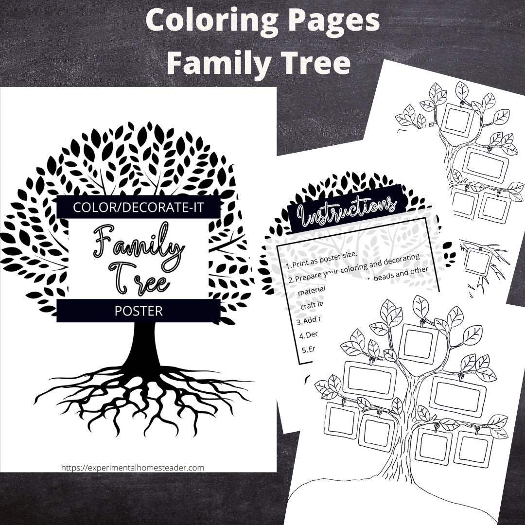 My Family Tree Coloring Page