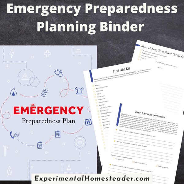 Emergency Preparedness Binder - Etsy