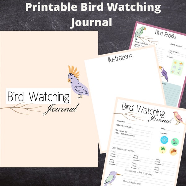 Bird Watching Journal Printable - Etsy