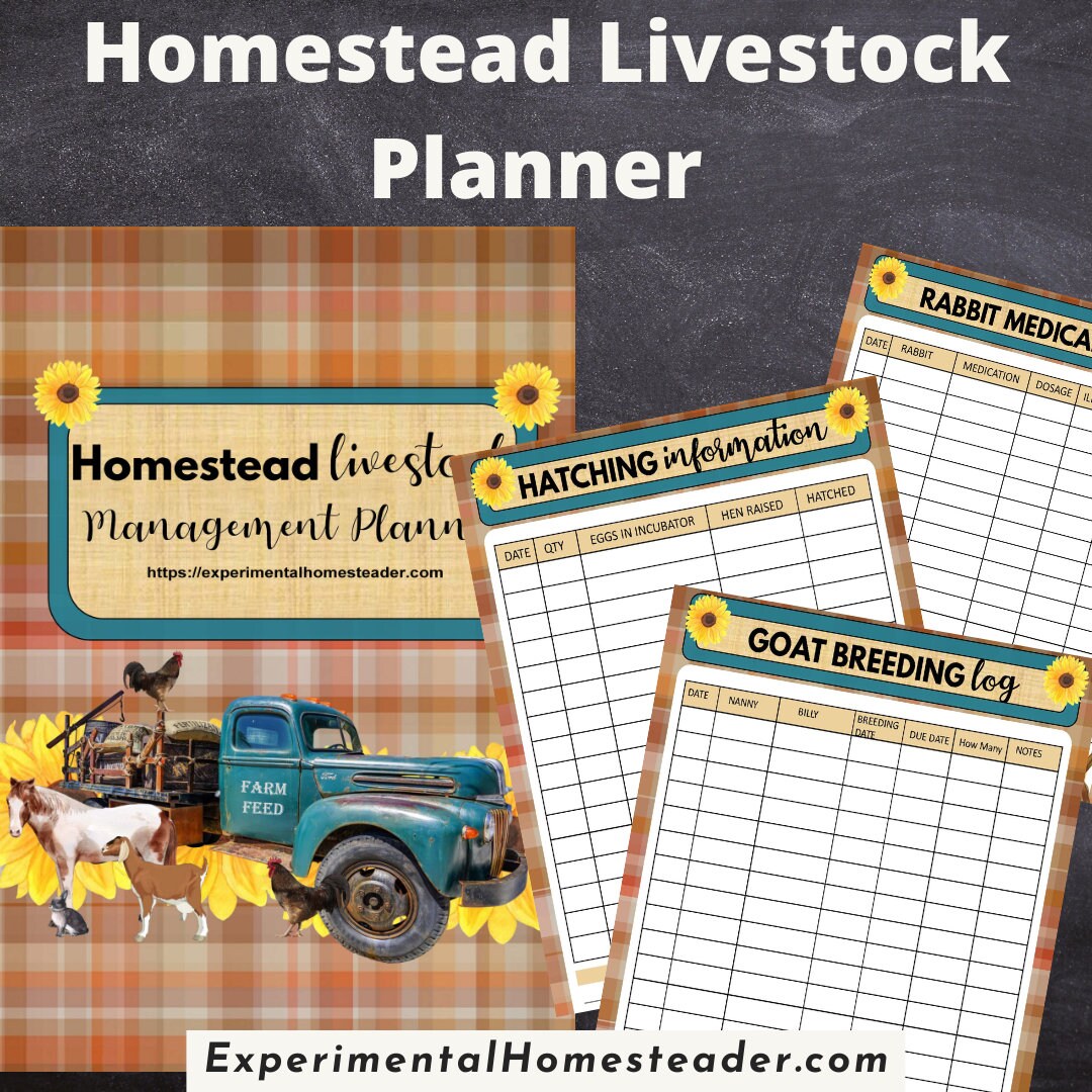 Printable Homestead Livestock Planner - Etsy