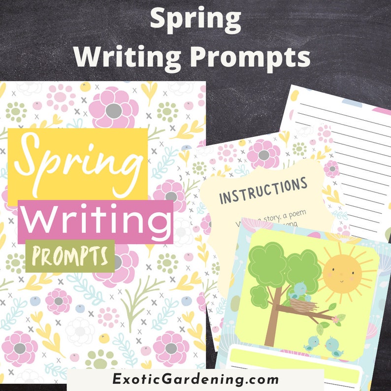 Spring Writing Prompts Printable - Etsy
