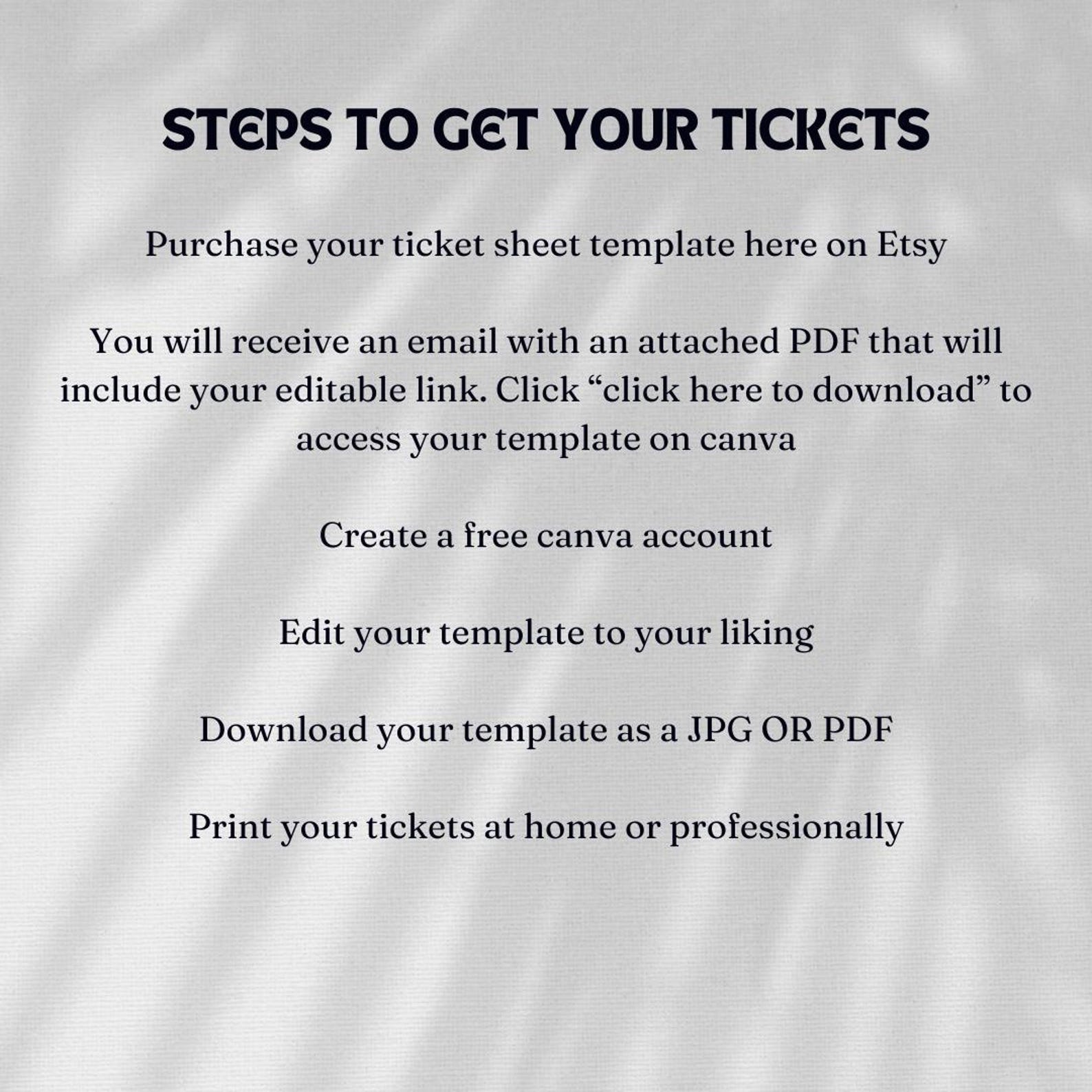 Stag Party Ticket Sheet - Etsy