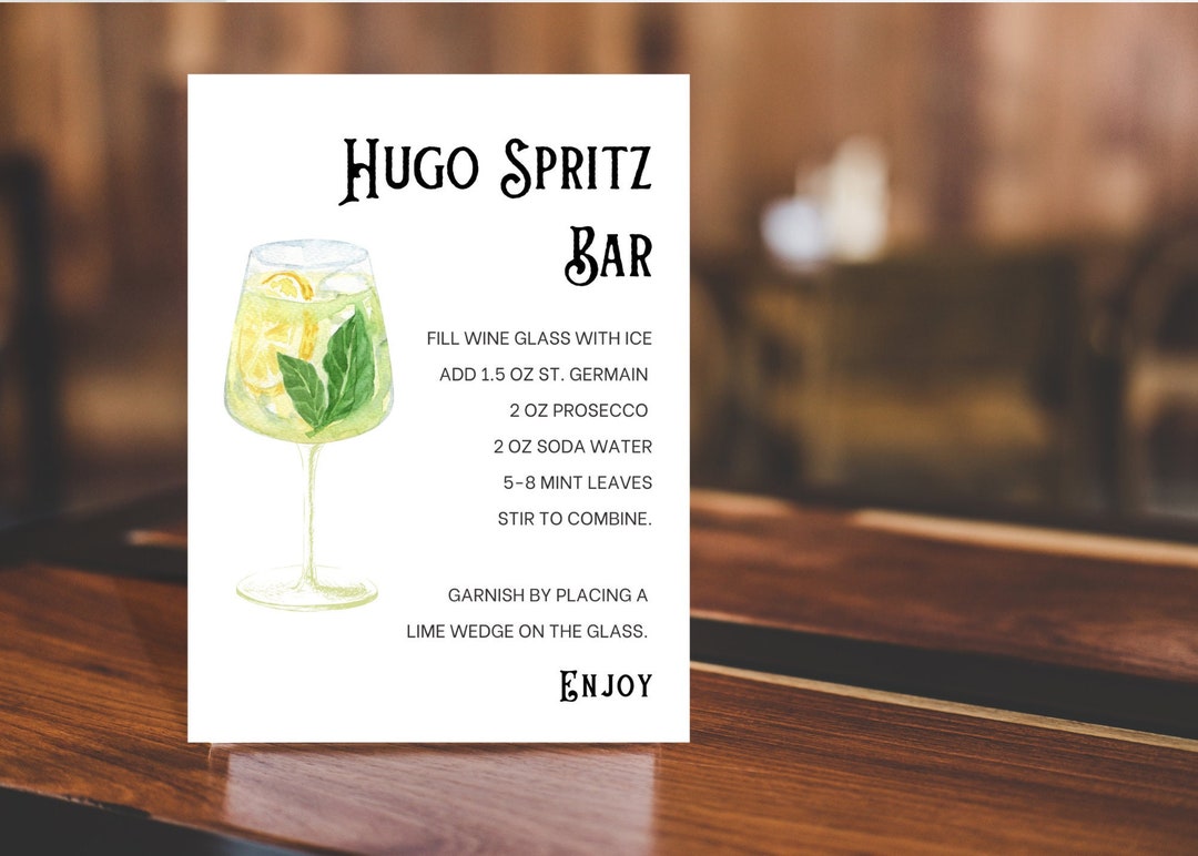 Hugo Spritz Bar Sign - Etsy