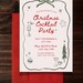 Simple Christmas Cocktail Party Invite - Etsy