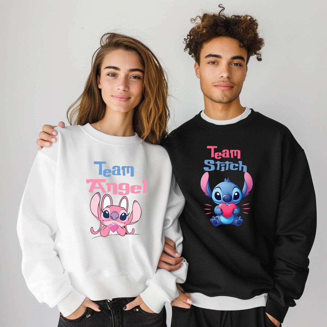 Team Stich Team Angel Couple Shirt, Team Boy, Team Girl, Custom Baby ...