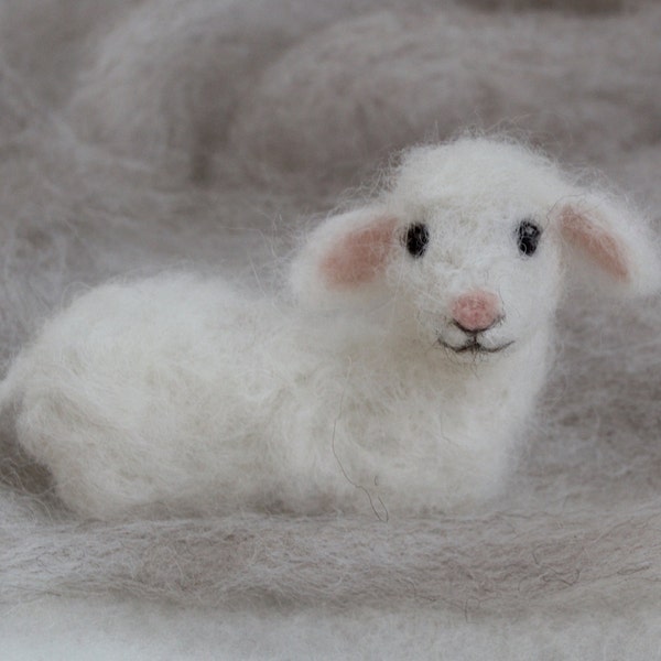 Needle Felted Lamb - Etsy