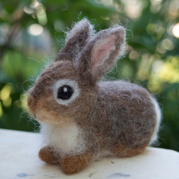 Needle Felted Bunny - Etsy