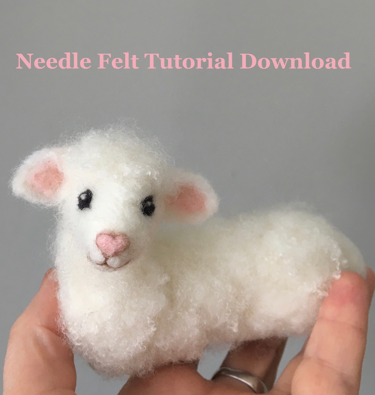 Tutorial Needle Felt Lamb Instant Download PDF 8 Detailed - Etsy Canada