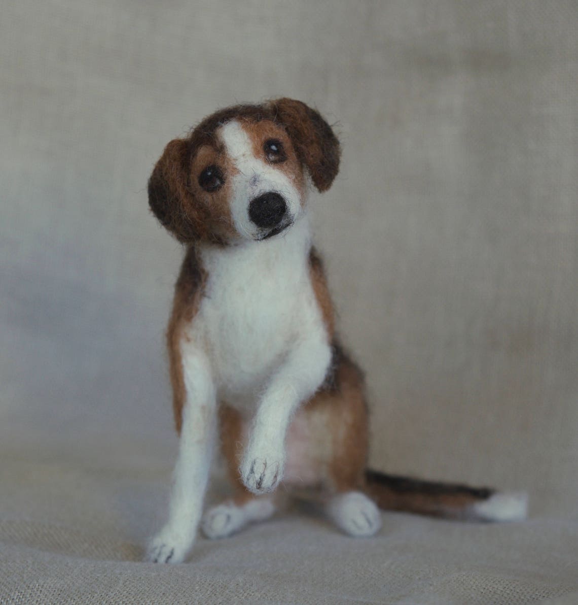 Needle Felted Beagle Pet Portrait Wool Dog Sculpture - Etsy