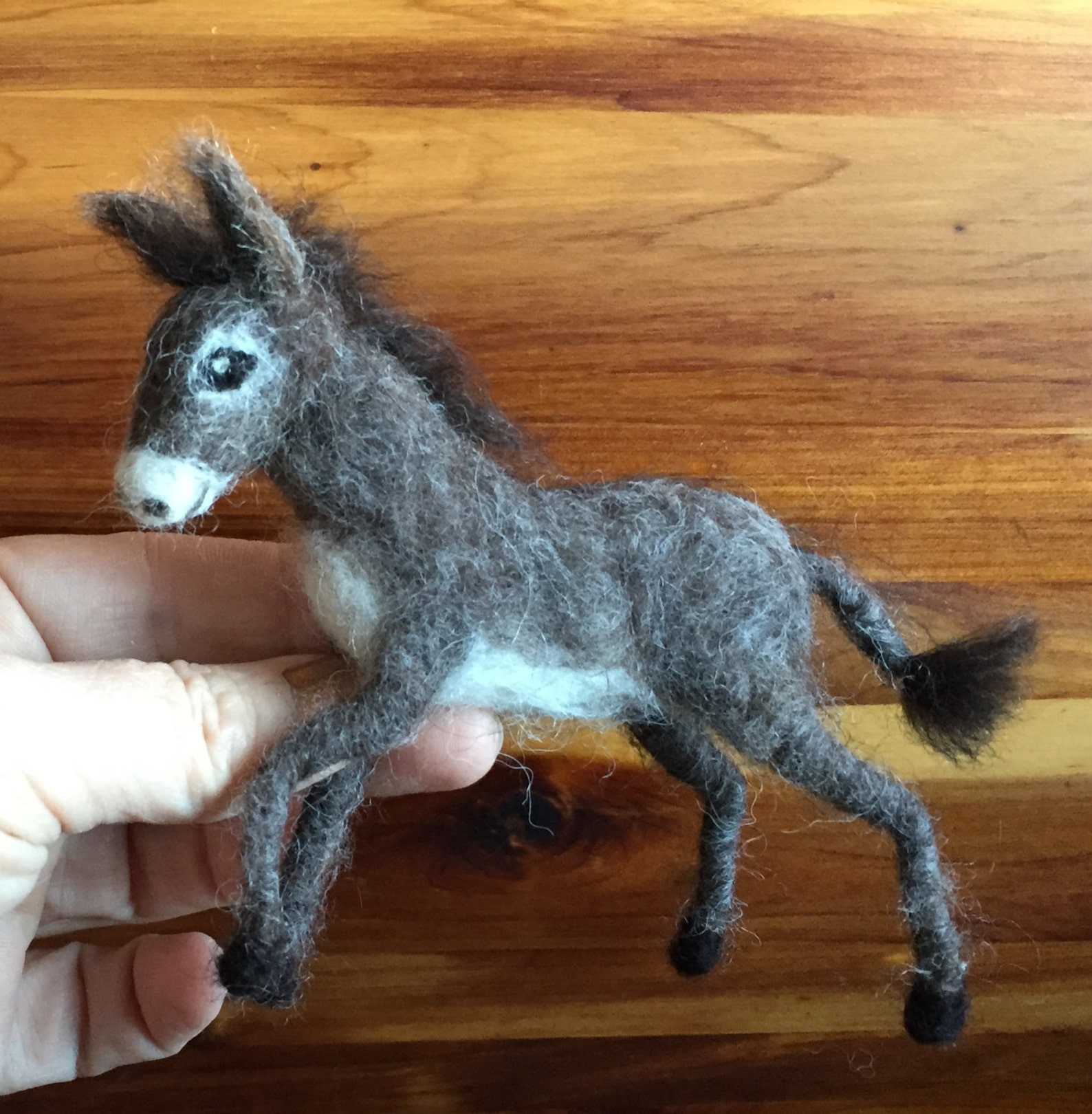 Needle Felted Baby Donkey Miniature Foal - Etsy