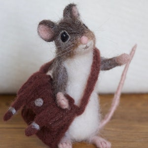 Needle Felted Mouse, Poseable Realistic Life Sized MADE TO ORDER - Etsy