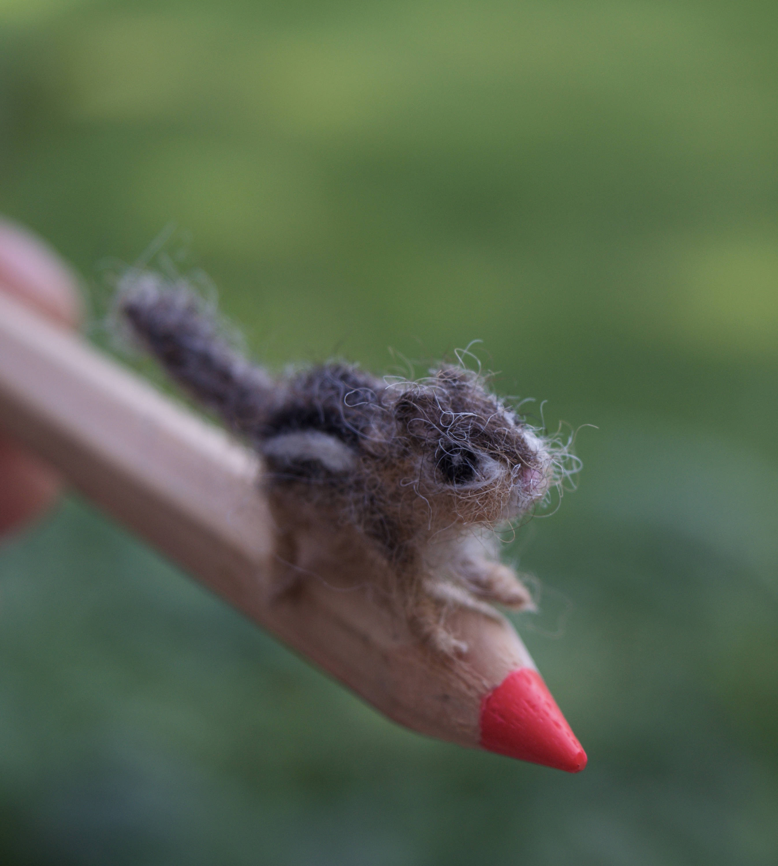 Micro Chipmunk Needle Felted, Miniature Animal 1/12 Scale MADE TO ORDER ...