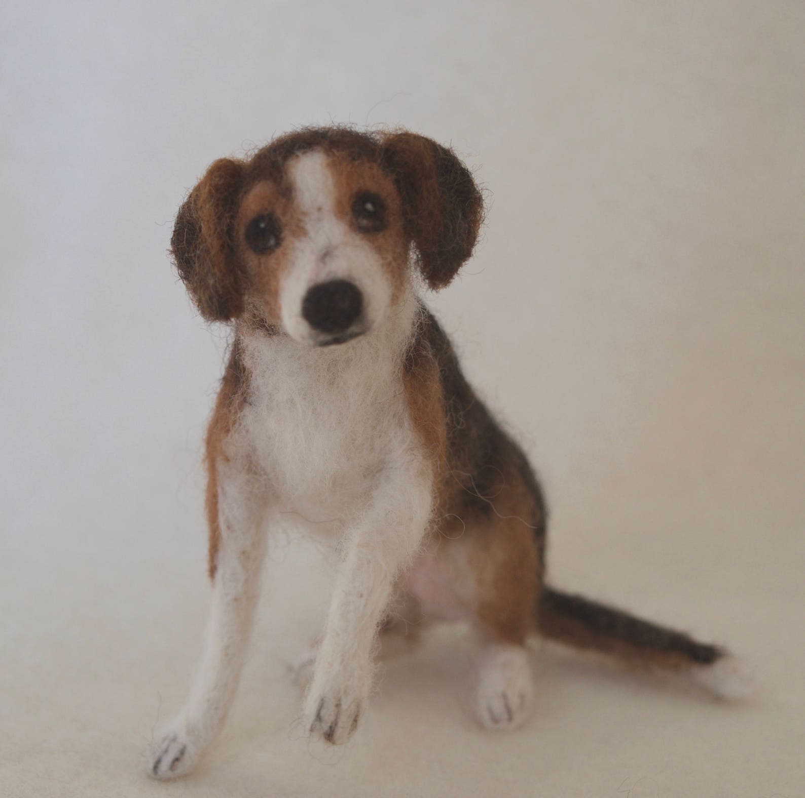 Needle Felted Beagle Pet Portrait Wool Dog Sculpture - Etsy