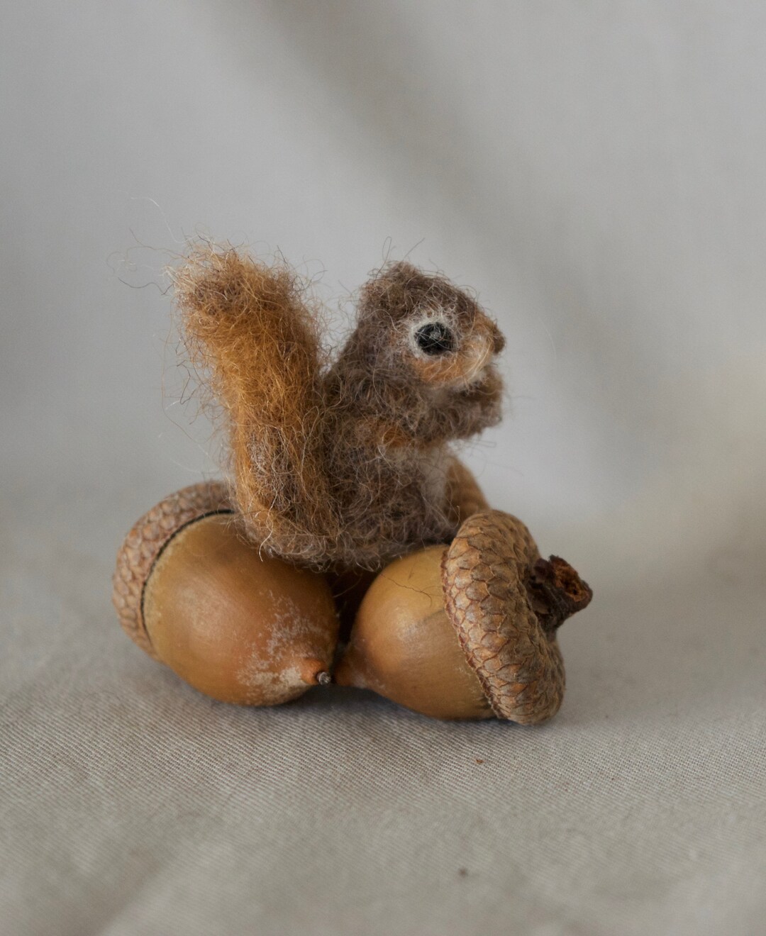 Micro Squirrel Needle Felted, Miniature Animal 1/12 Scale - Etsy