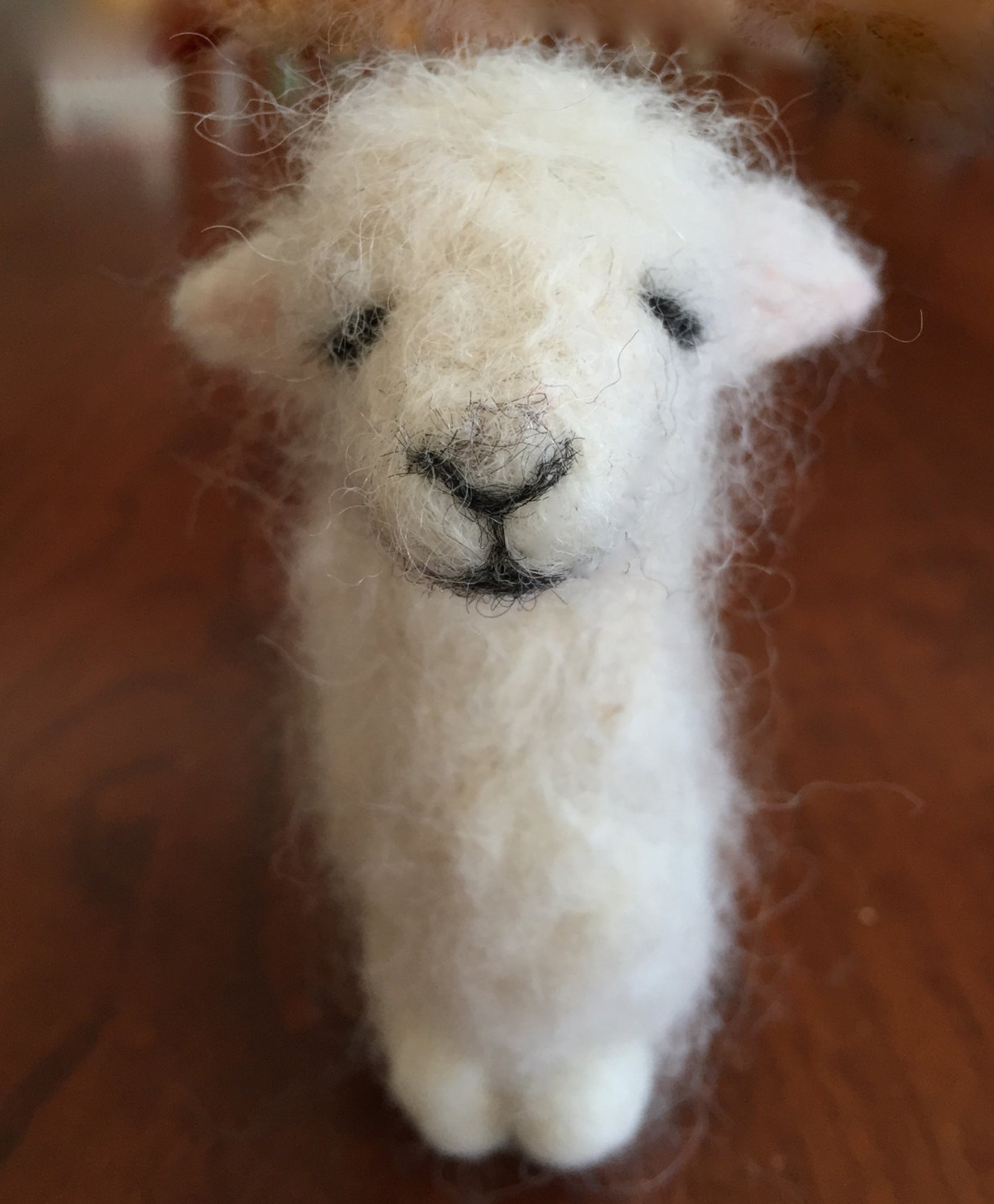 Llama Baby Needle Felted Miniature Animal Soft Sculpture - Etsy