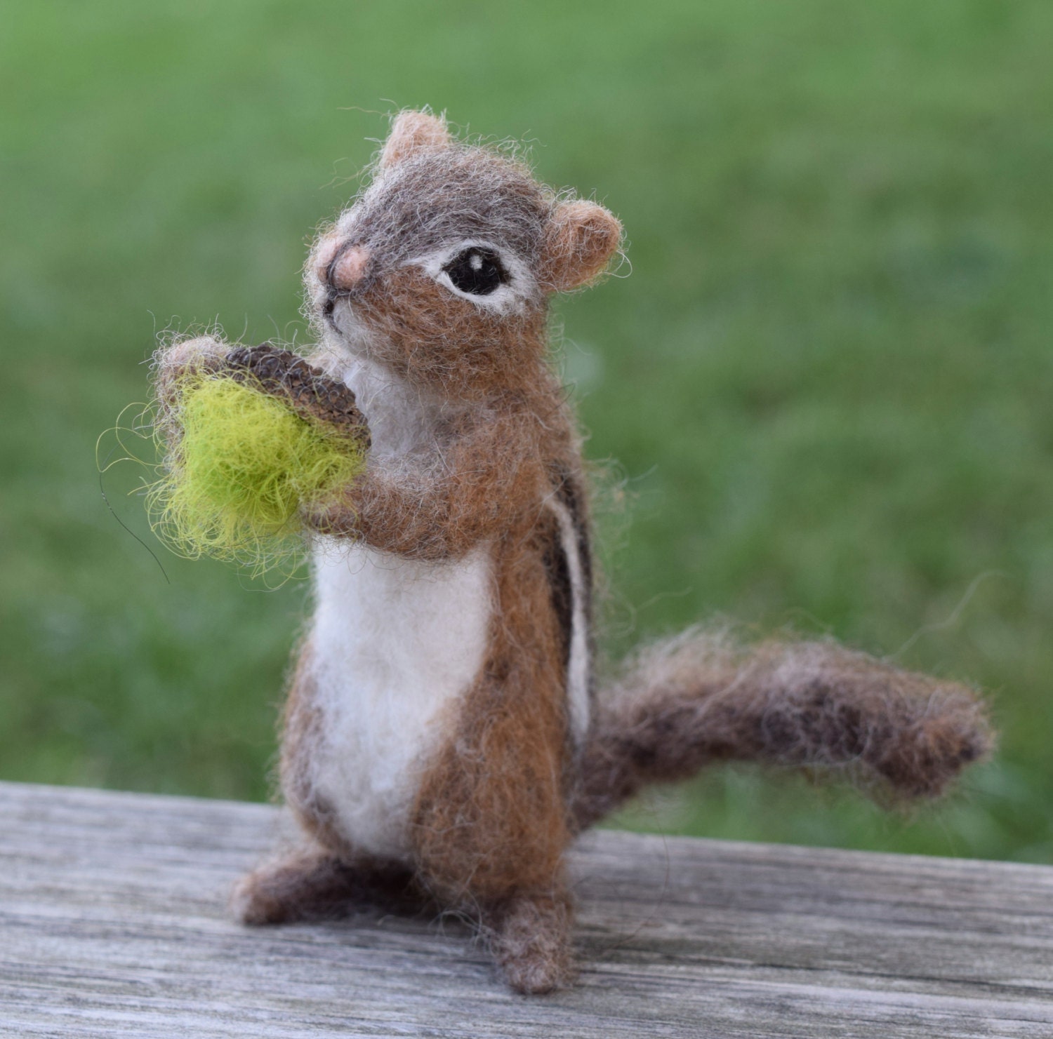 Needle Felted Chipmunk Realistic Life Sized Poseable | Etsy Canada