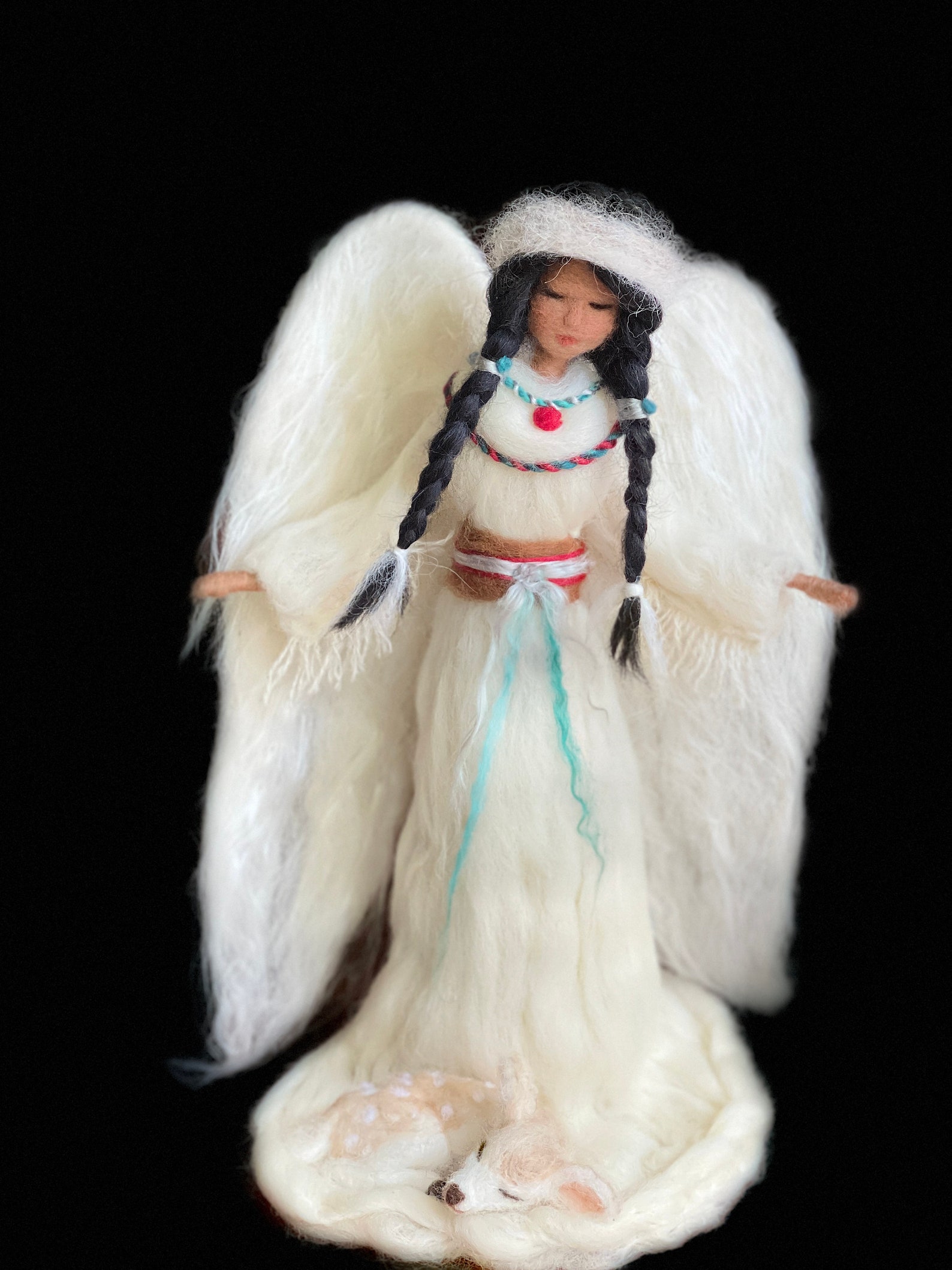 Angel Tree Topper Native American Needle Felt NOTE WAIT TIME - Etsy