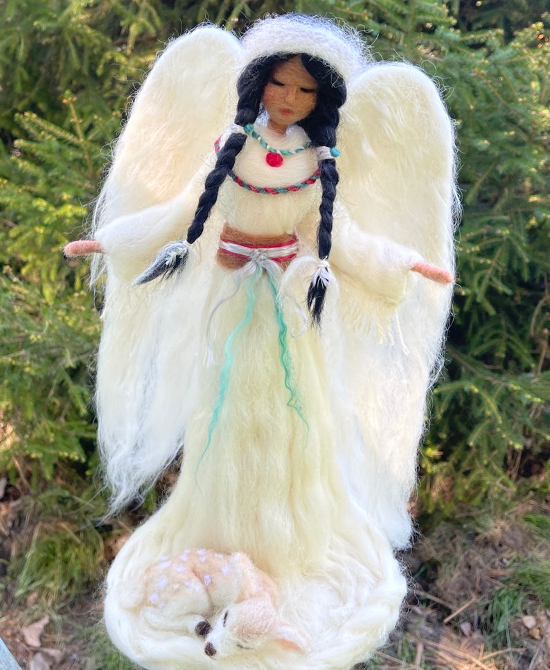 Angel Tree Topper Native American Needle Felt NOTE WAIT TIME - Etsy