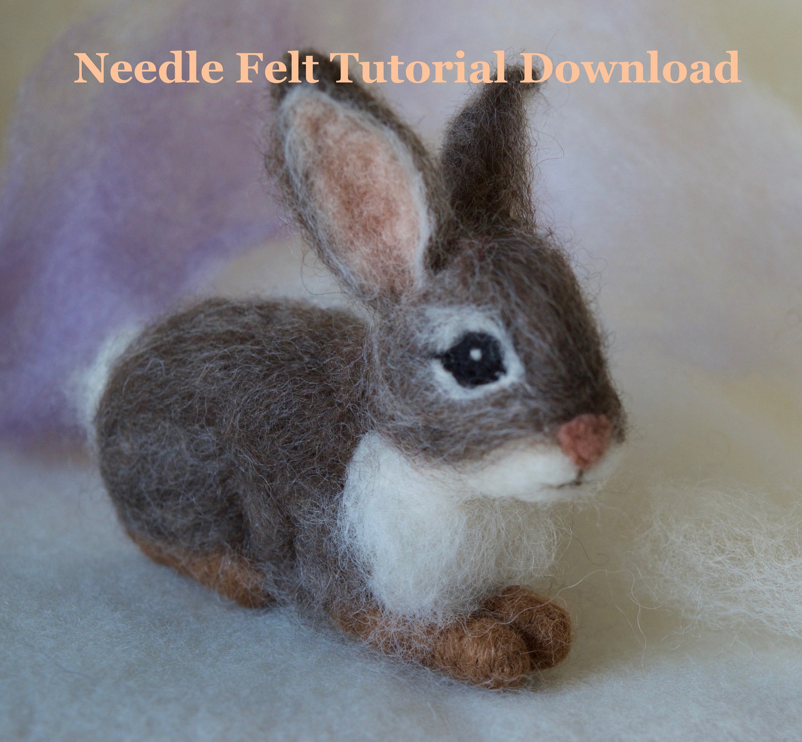 Tutorial Needle Felt Bunny Rabbit Instant Download PDF 12 | Etsy