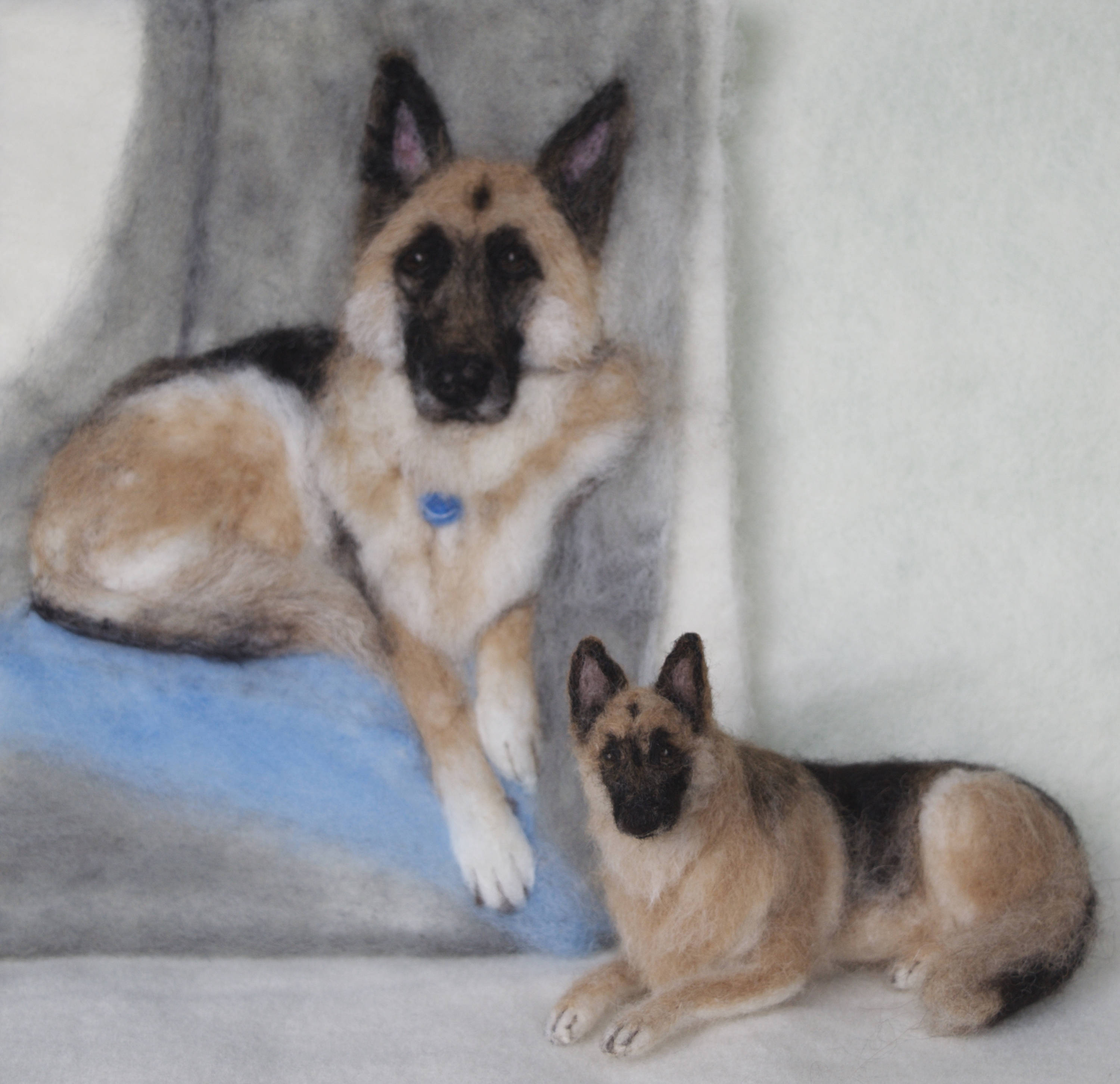 Needle Felted Dog Pet Portrait Wool Painting Fiber Art | Etsy