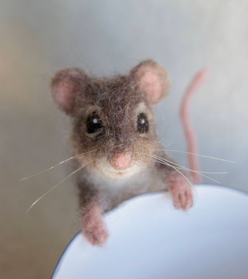 Needle Felted Mouse, Poseable Realistic Life Sized MADE TO ORDER - Etsy
