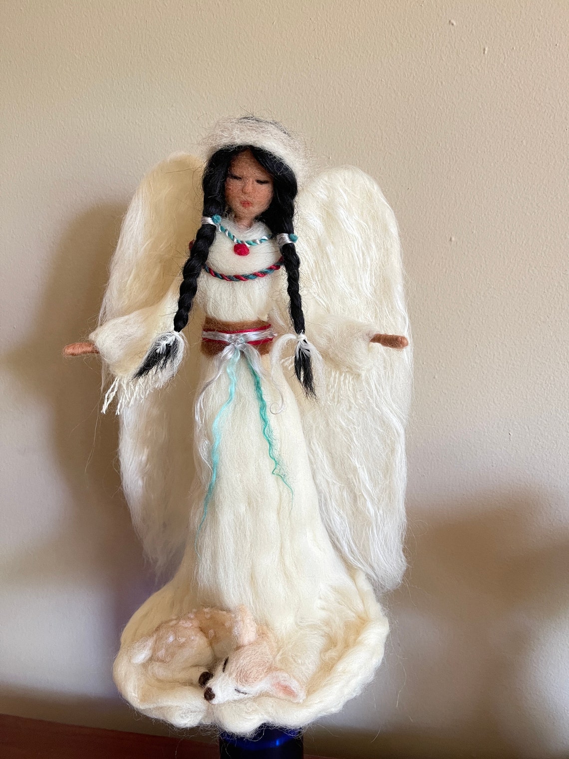 Angel Tree Topper Native American Needle Felt NOTE WAIT TIME - Etsy