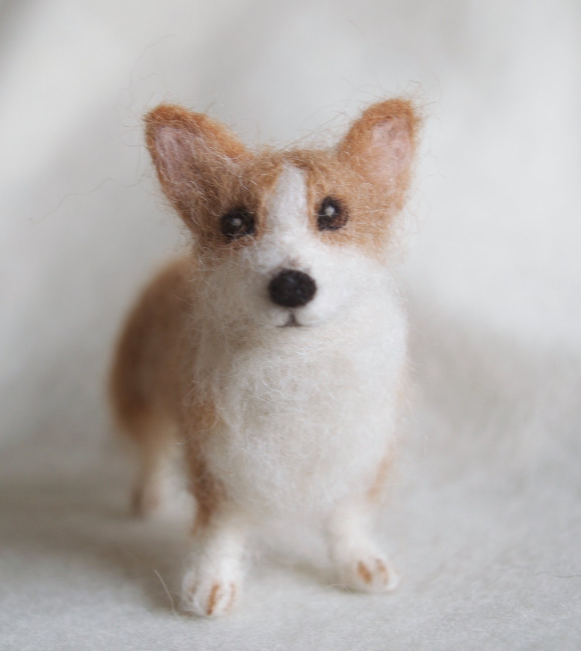 Needle Felted Corgi Dog, Wool Pet Portrait - Etsy