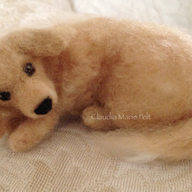 Felt Golden Retriever - Etsy