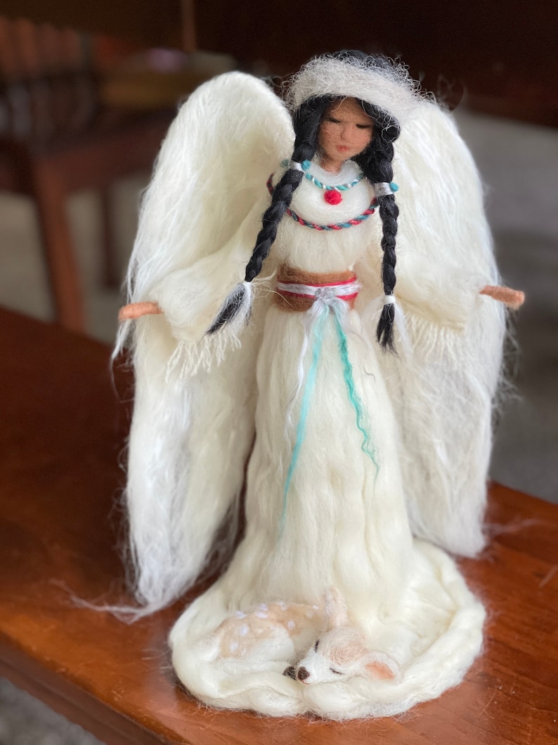Angel Tree Topper Native American Needle Felt NOTE WAIT TIME - Etsy