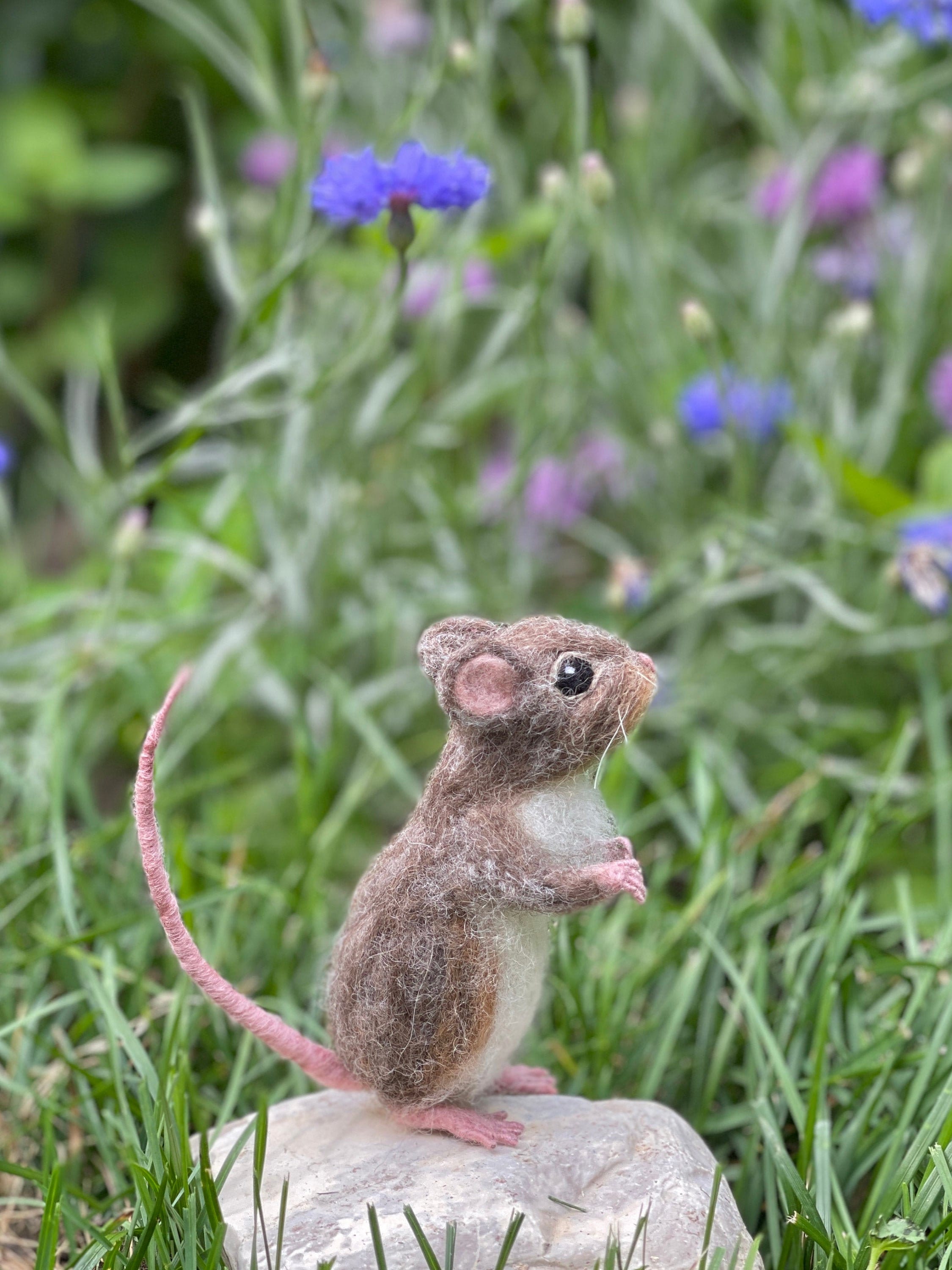 Art & Collectibles Felting Mouse reader in felted wool with felted ...